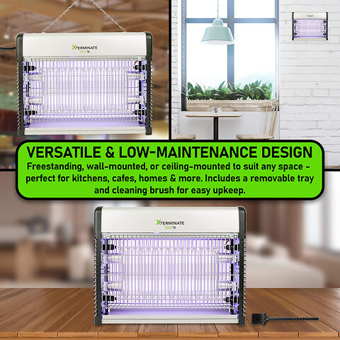 Xterminate XZAP LED Fly Zapper Range - 3 Sizes - Xterminate